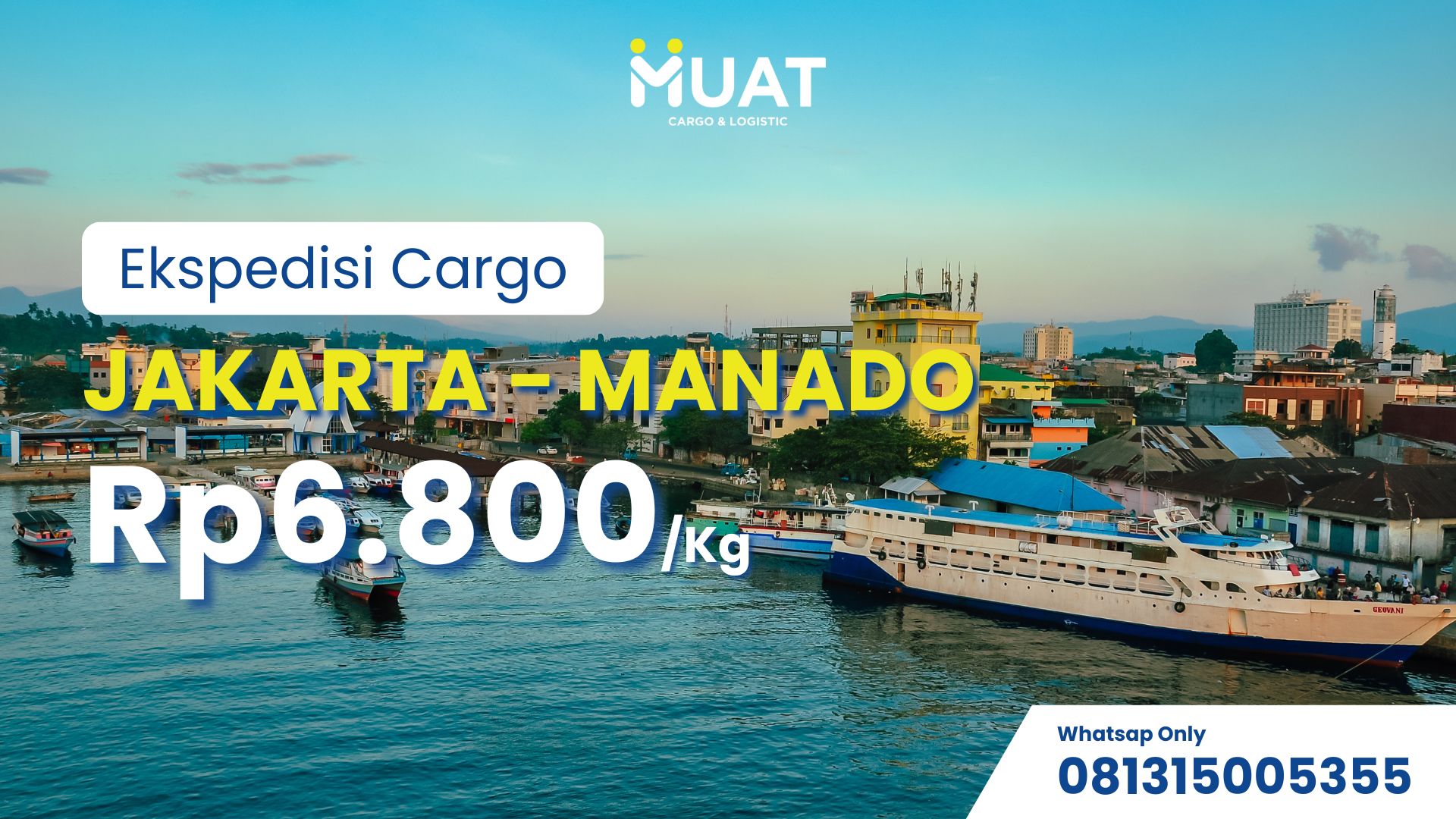 Ekspedisi Jakarta Manado Rp6.800 Terpercaya