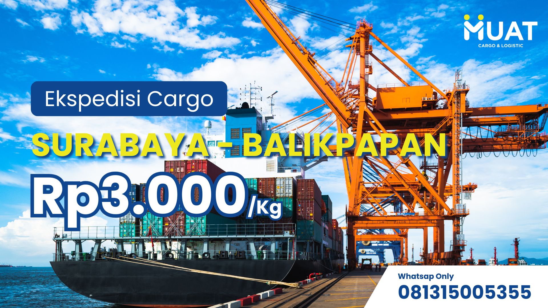 Ekspedisi Surabaya Balikpapan Rp3.000/Kg Terpercaya