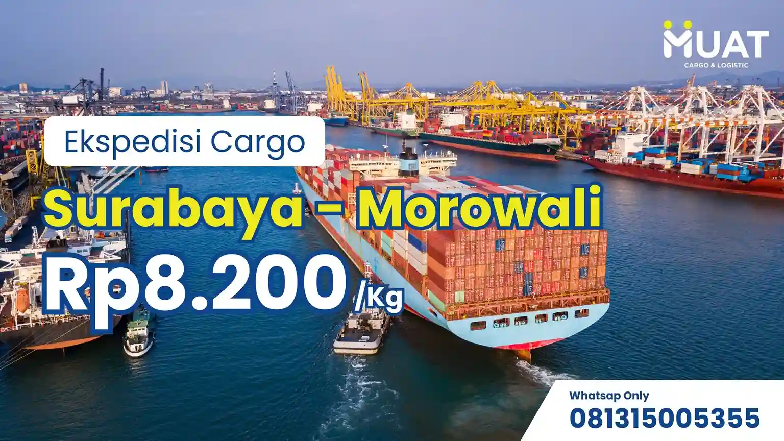 Ekspedisi Surabaya Morowali Rp8.200/Kg Jemput Sekarang!
