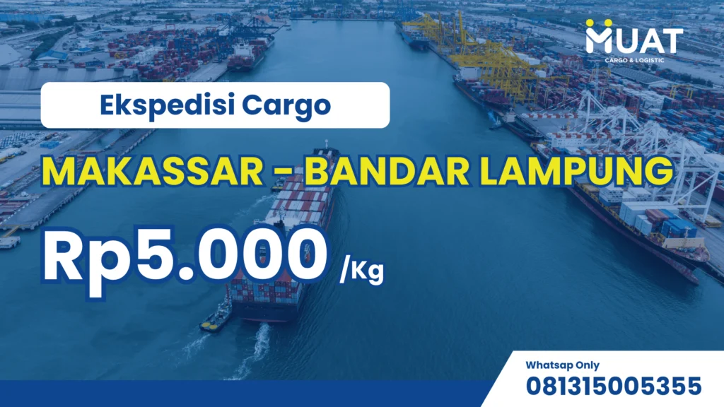 Ekspedisi Makassar Lampung Rp6.000/Kg Free Pickup